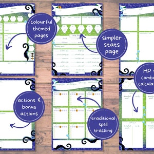 Critical Role DND 5e Character Sheets, Dungeons and Dragons Monster D&D ...