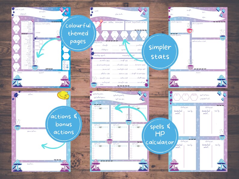 Critical Role Caduceus Clay Dungeons and Dragons 5e Character Sheets ...