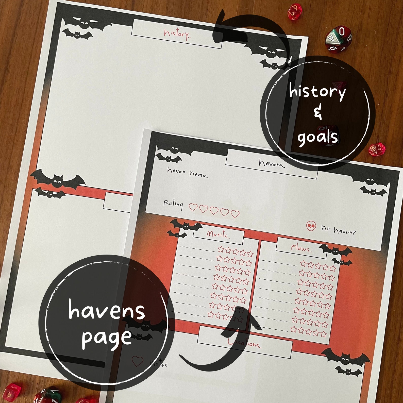 V5 Vampire the Masquerade Character Sheets Form Fillable | Vtm V5 ...