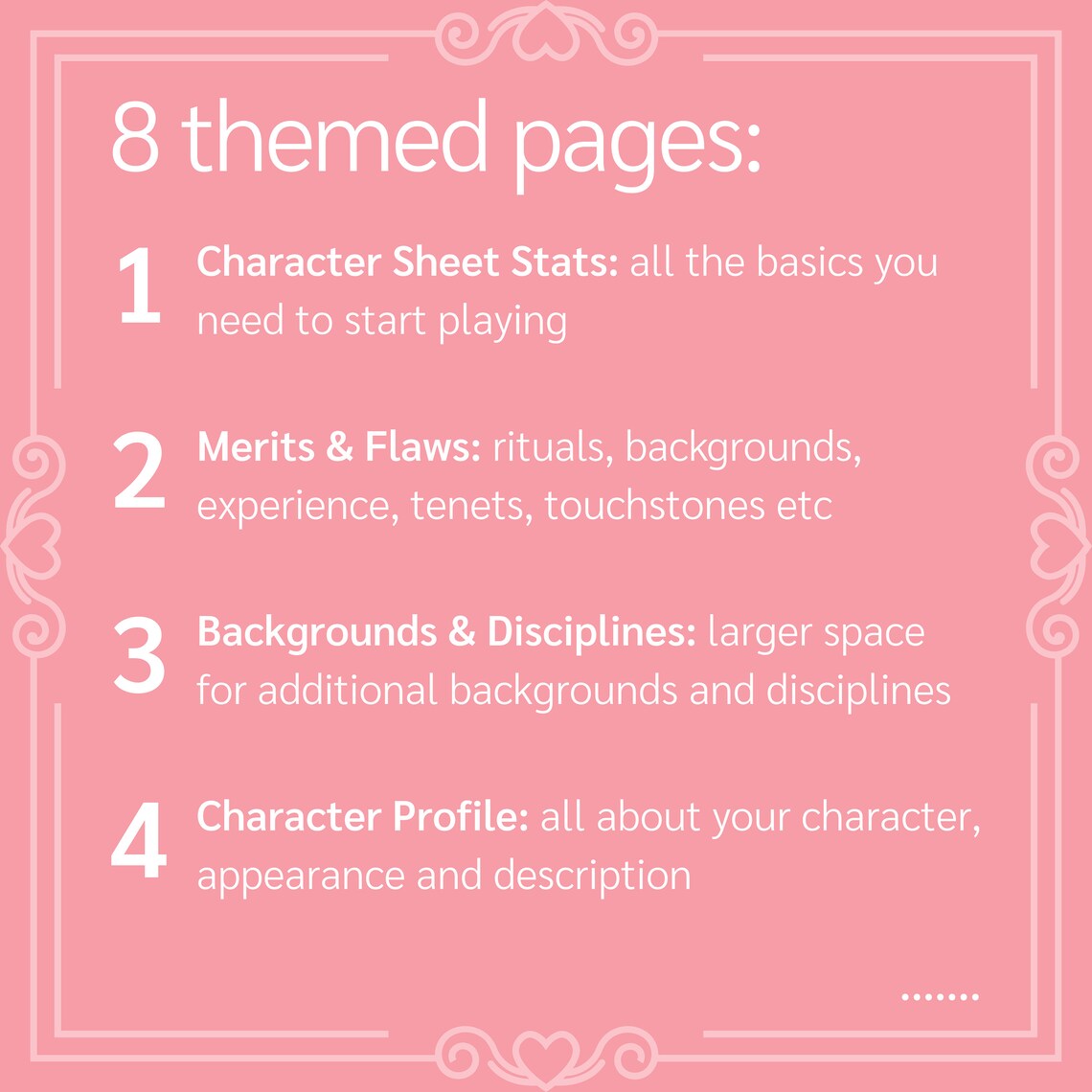 V5 Vampire the Masquerade Character Sheets Form Fillable | Vtm V5 ...