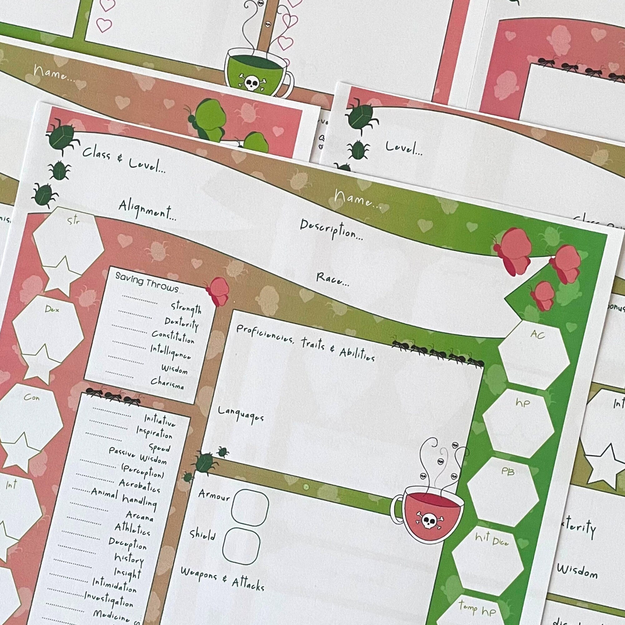 Caduceus Clay the Mighty Nein DND Character Sheets, Critical Role ...