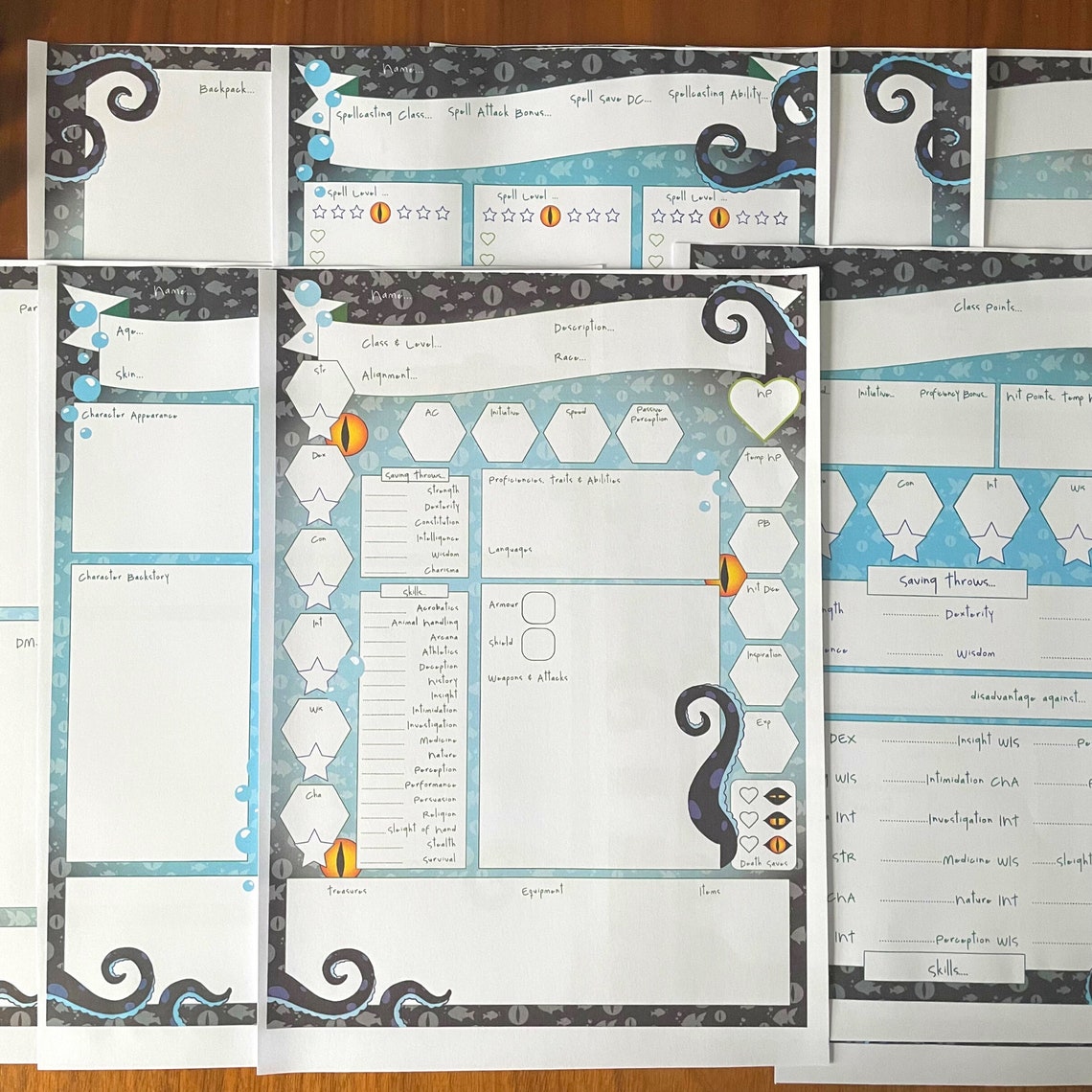 The Mighty Nein Fjord DND Character Sheets, Dungeons and Dragons ...