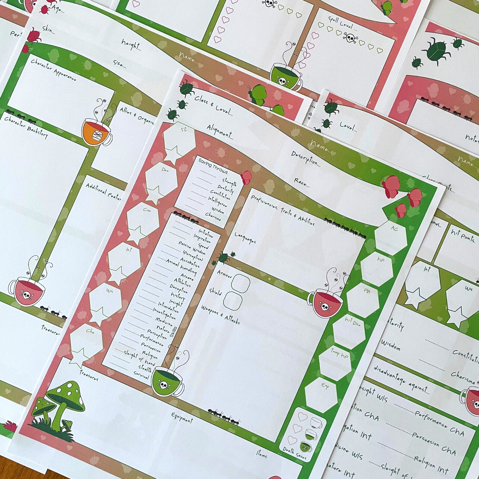 Caduceus Clay the Mighty Nein DND Character Sheets Critical - Etsy