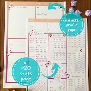 Vampire the Masquerade Character Sheets 20th Anniversary Edition | Vtm ...