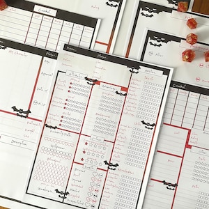 Vampire the Masquerade Character Sheets 20th Anniversary Edition | Vtm ...