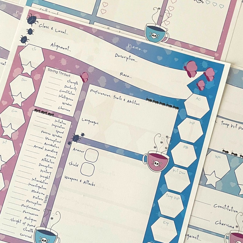 Critical Role Caduceus Clay Dungeons and Dragons 5e Character Sheets ...