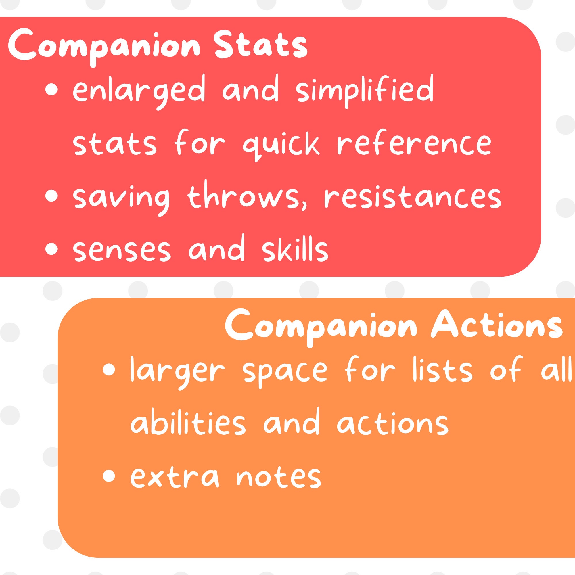 Companion and Familiars Form Fillable 5 Page D&D Pack in Our - Etsy