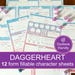Daggerheart Character Sheets 12 Form Fillable Printable Set With Dyslexia-friendly Font, Fun ...