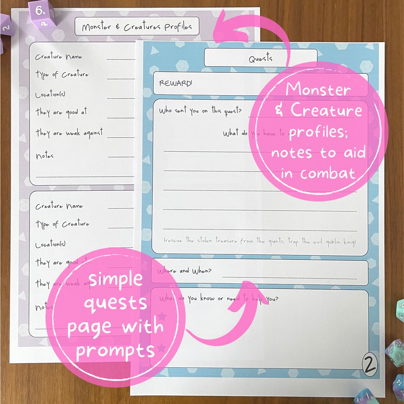 Kids DND Journal Simple & Guided Child Friendly Dungeons and - Etsy