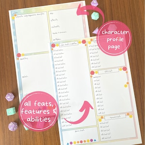 Pathfinder 2e Character Sheet PDF Rainbow Dice Theme, Simpler ...