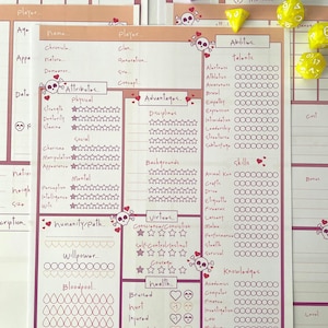 Vampire the Masquerade Character Sheets 20th Anniversary Edition | Vtm ...