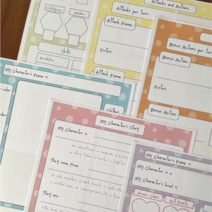 Kids DND Character Kit, Child Friendly Dungeons and Dragons Character ...