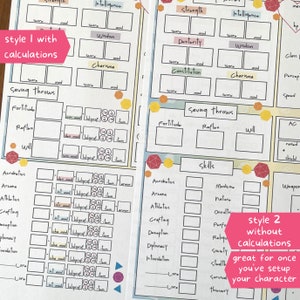 Pathfinder 2e Character Sheet PDF Rainbow Dice Theme, Simpler ...