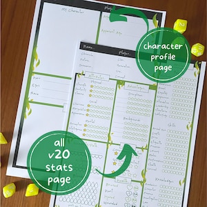 Vampire the Masquerade Character Sheets 20th Anniversary Edition | Vtm ...