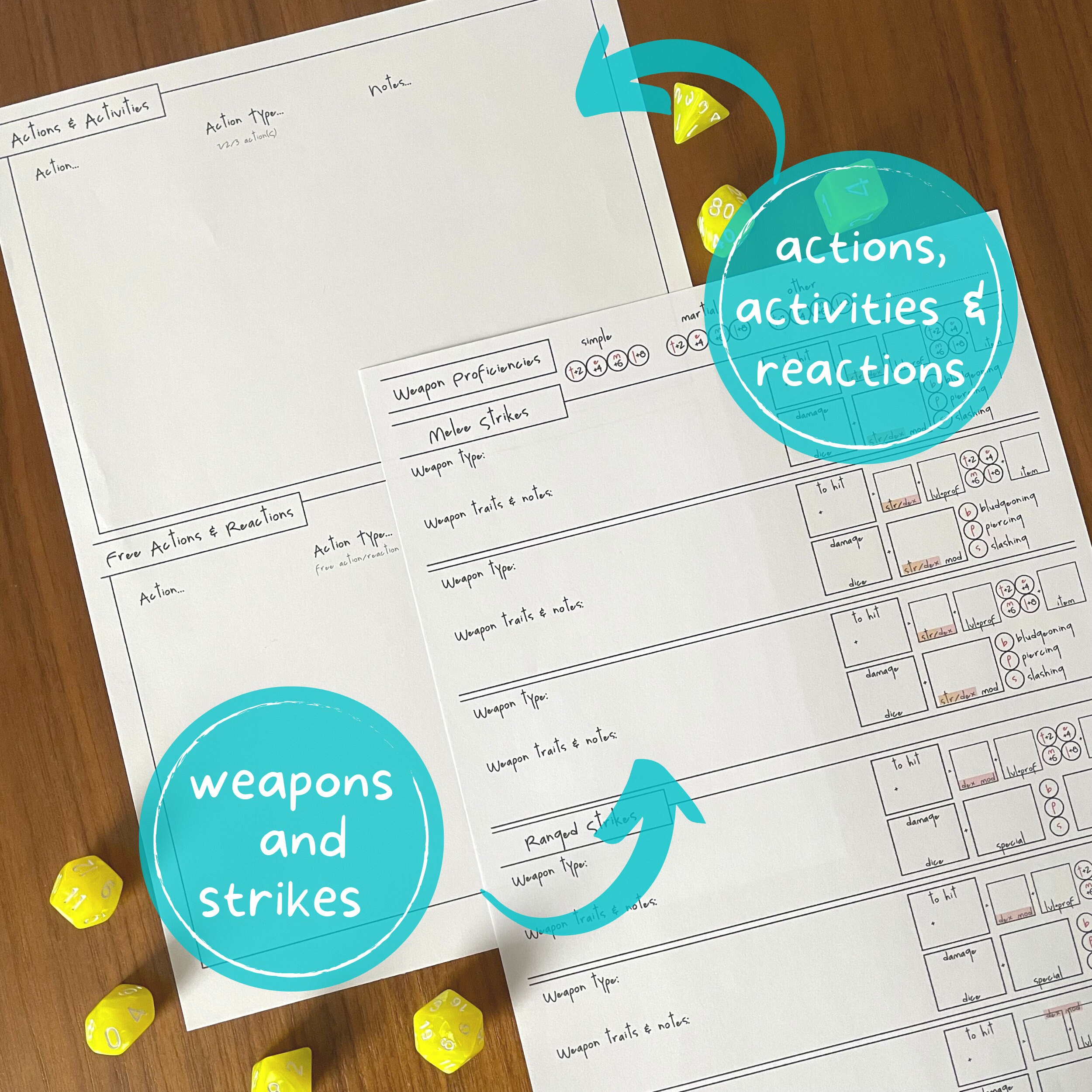 Pathfinder 2e Character Sheets Party Bundle for DND New - Etsy