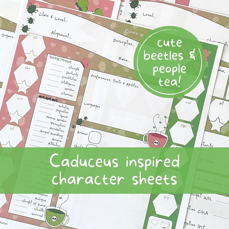 Caduceus Clay the Mighty Nein DND Character Sheets, Critical Role ...