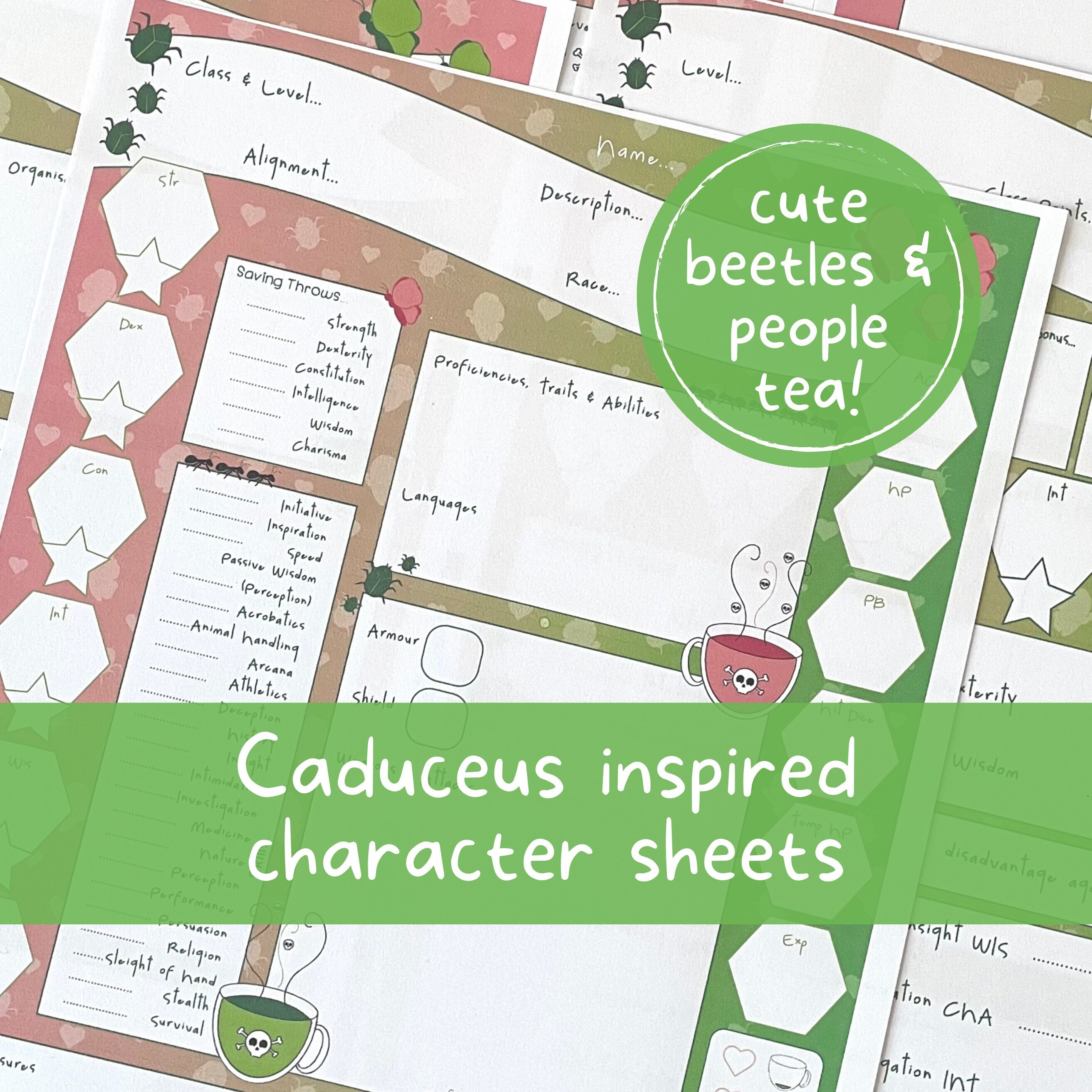 Caduceus Clay the Mighty Nein DND Character Sheets, Critical Role ...