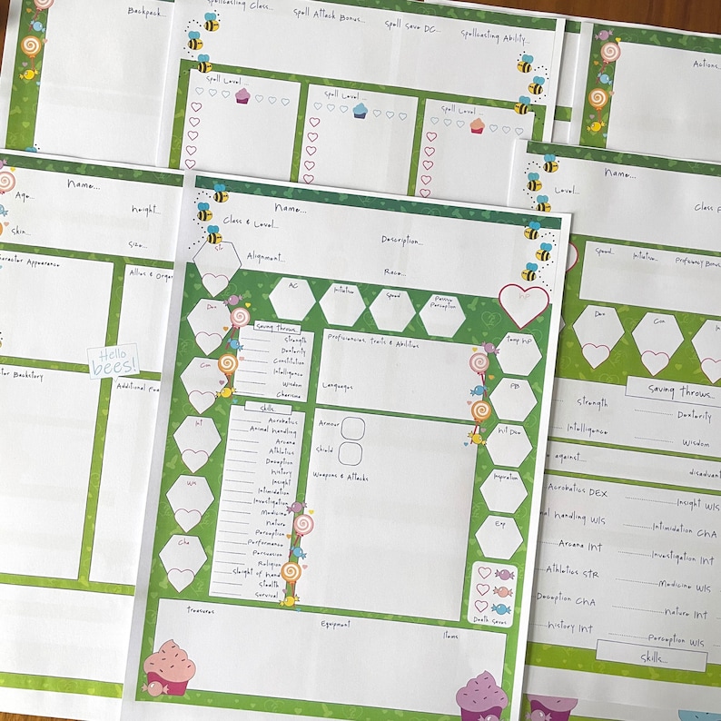 Critical Role Jester Character Sheet: DND 5e RPG Journal (PDF) - Etsy