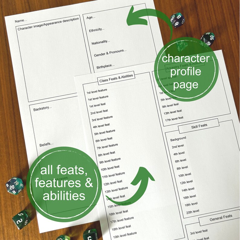 Dyslexia Friendly & Simplified Pathfinder 2e Character Sheets With ...