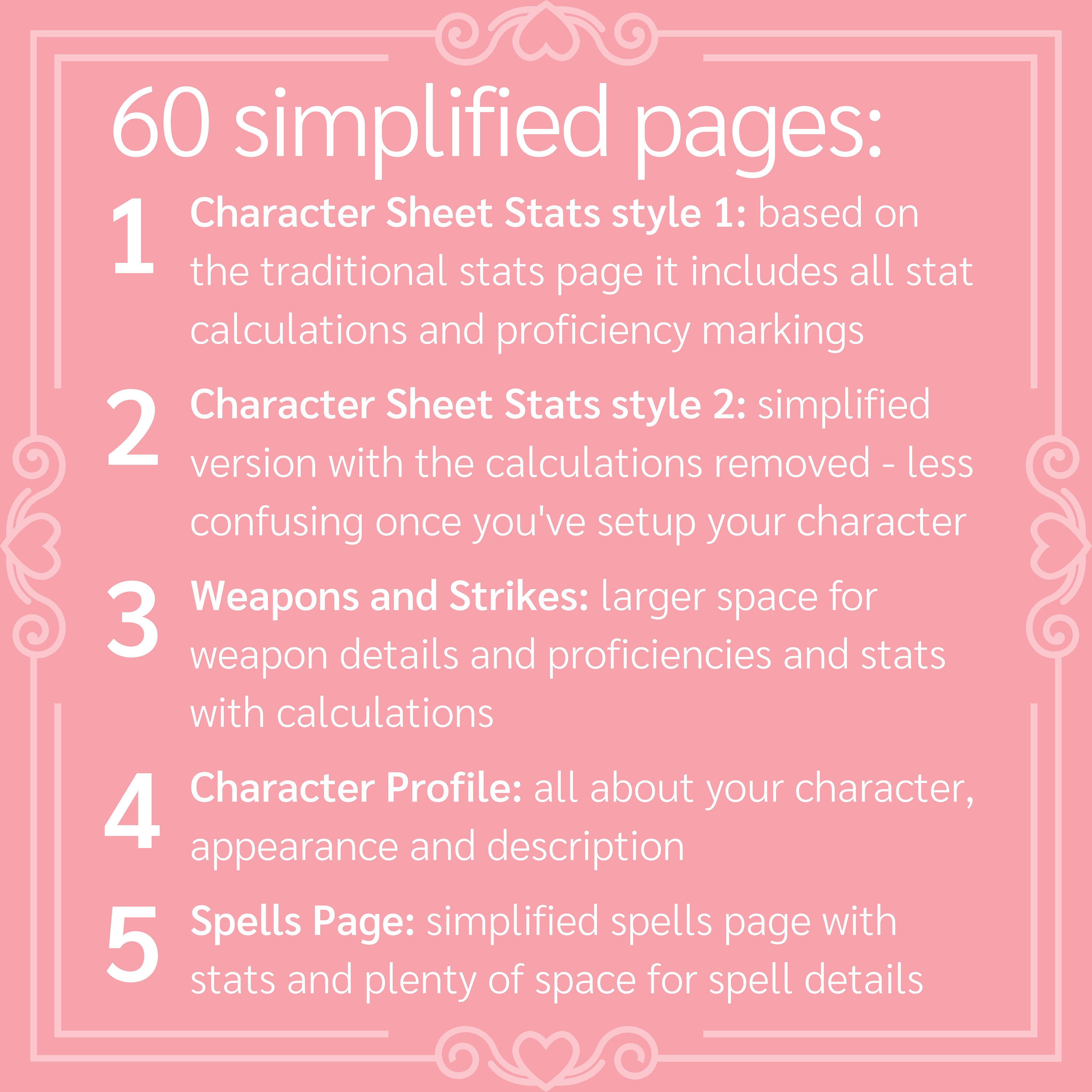 Pathfinder 2e Character Sheets Party Bundle for DND New Players and ...