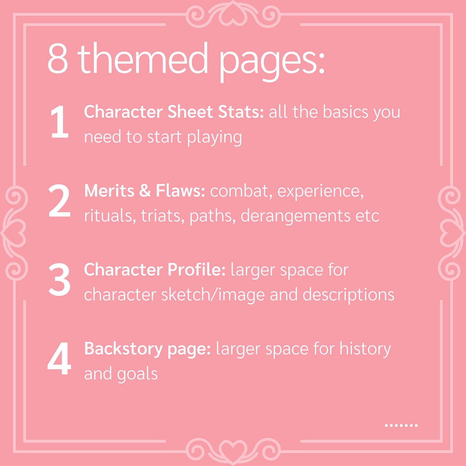 Vampire the Masquerade Character Sheets 20th Anniversary Edition | Vtm ...