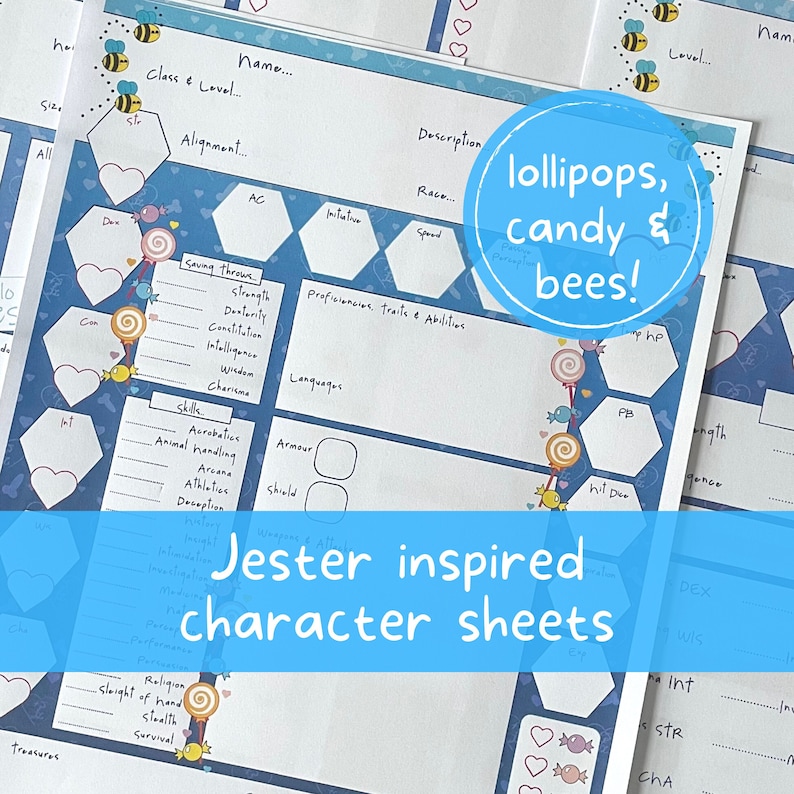 The Mighty Nein Critical Role DND Character Sheet, Jester Lavorre ...