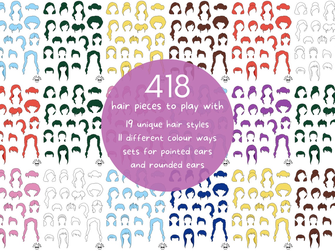 Kids DND Make Your Own Characters, Tieflings, Elves & Humans Printable ...