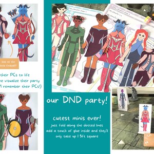 Kids DND Make Your Own Characters, Tieflings, Elves & Humans Printable ...