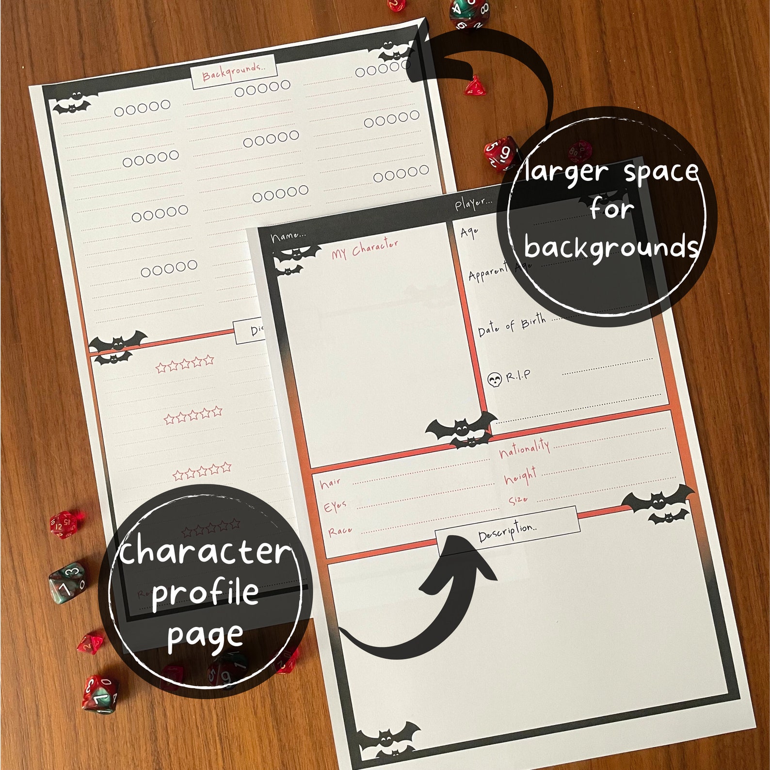 V5 Vampire the Masquerade Character Sheets Form Fillable | Vtm V5 ...