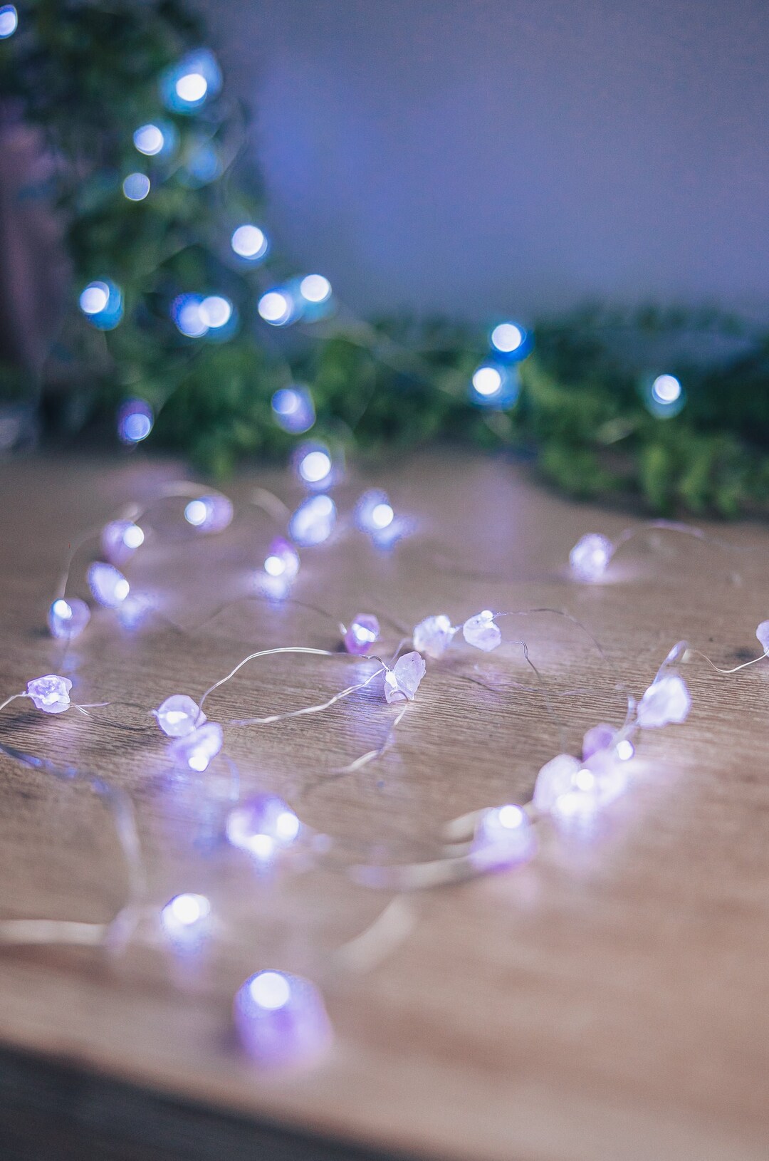 Crystal Amethyst String Lights - Etsy