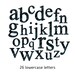 Golden Marble Watercolor Alphabet Clip Art, Black Watercolor Letters ...