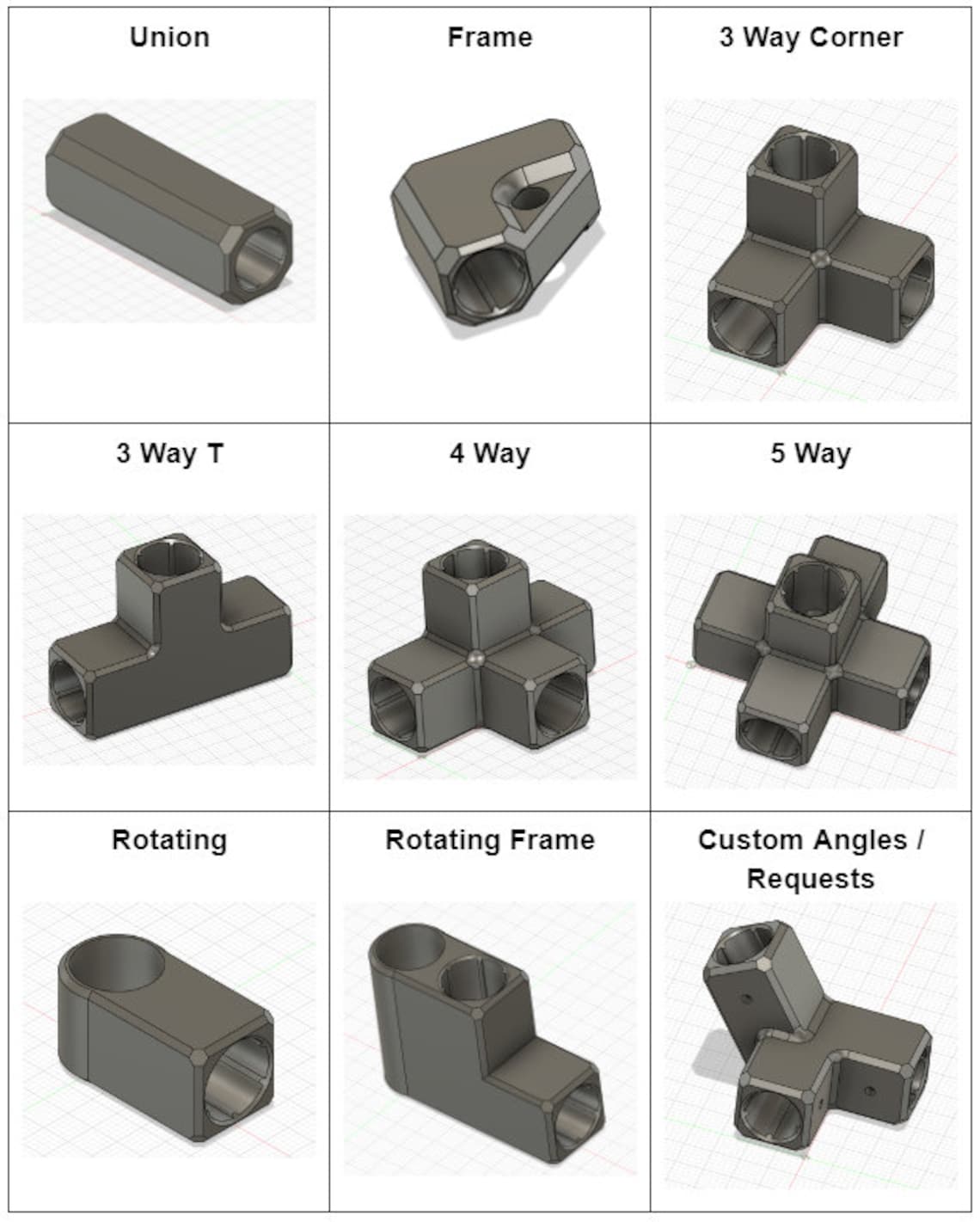 1/2 Inch SQUARE Wooden Dowel Rod Connectors - Etsy