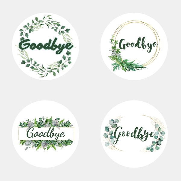 Goodbye Leaf Sticker - Etsy