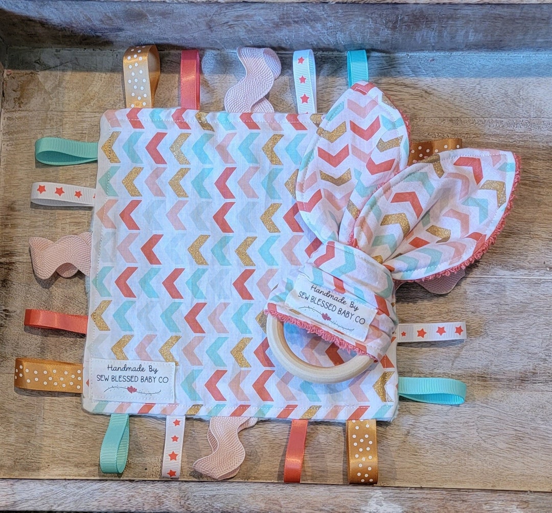 Baby Tag Toy and Teether Set - Etsy