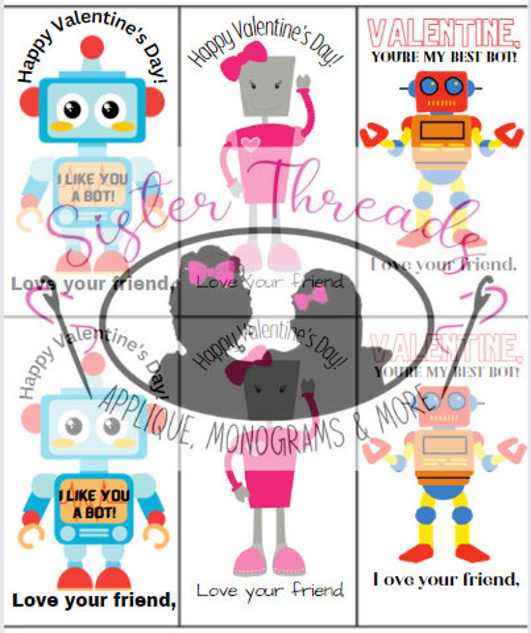 Valentine's Robot - Etsy