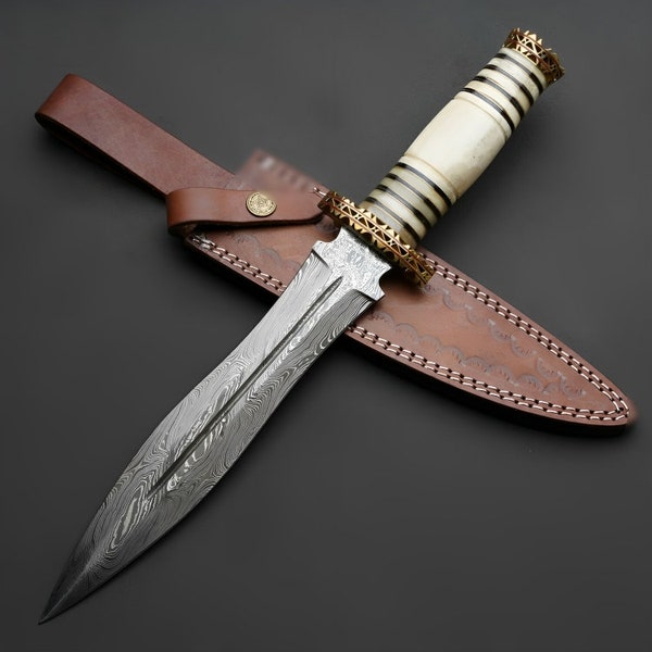 Damascus Dagger - Etsy