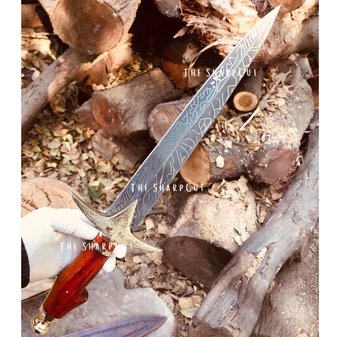 Handmade Steel Dagger With Beautiful Wood Handle ,AI Dagger,dagger for ...