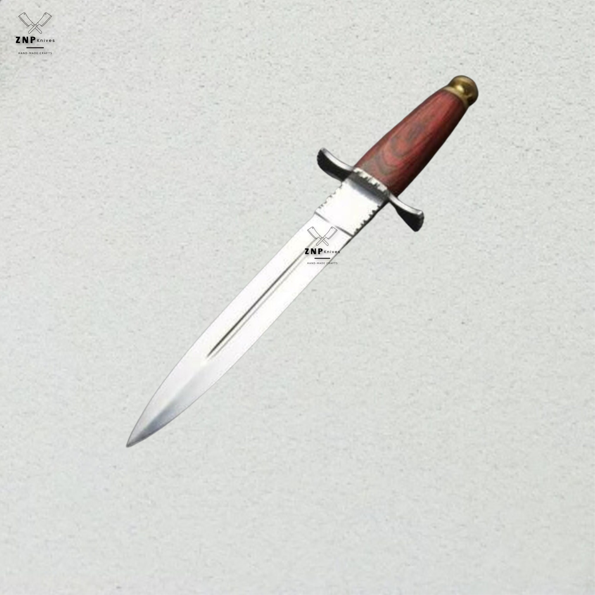 D2 Steel Dagger With Beautiful Wood Handle Included Leather Sheath ...