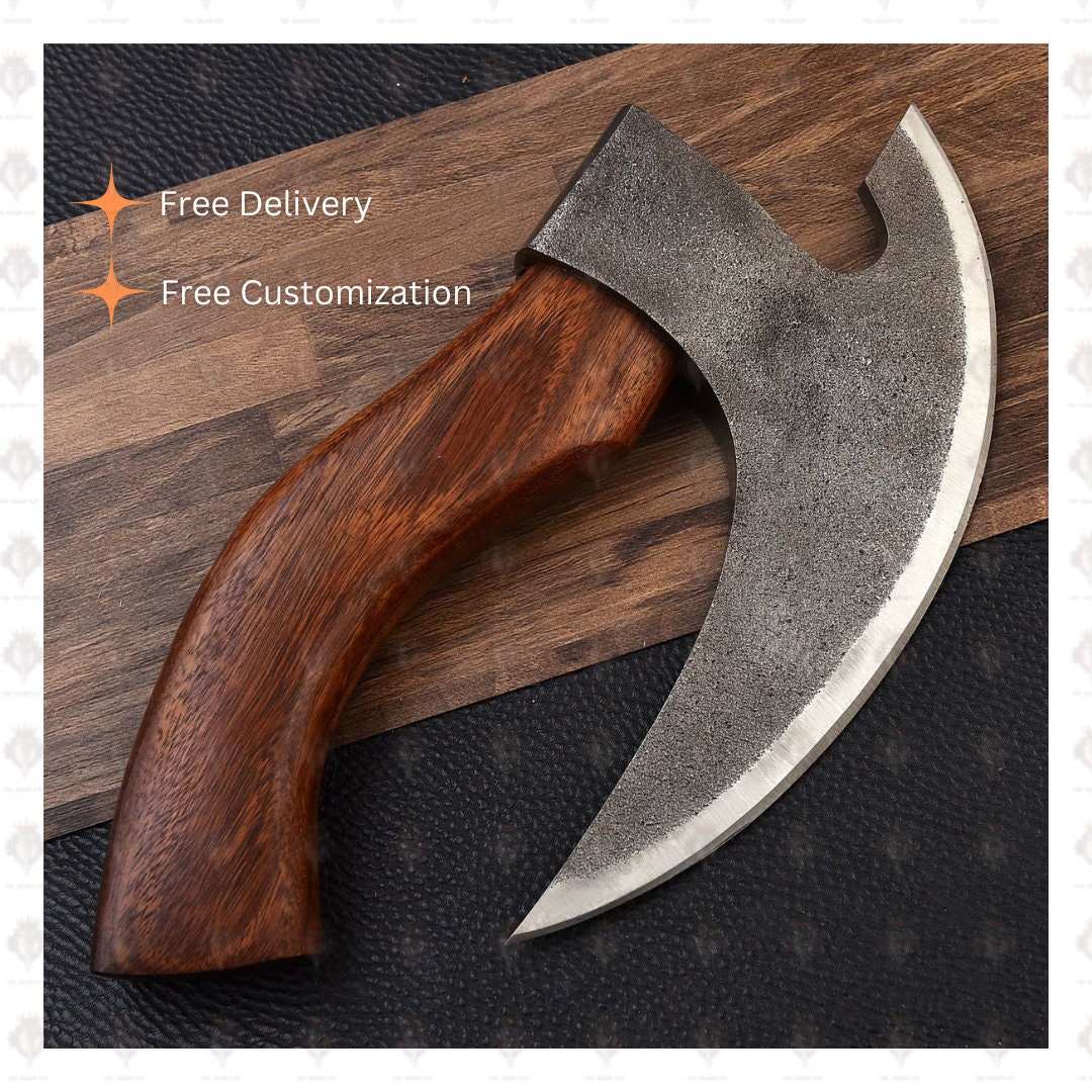 Pizza Axe, Pizza Slicer Hand Forged Viking Pizza Cutter, Meat and ...