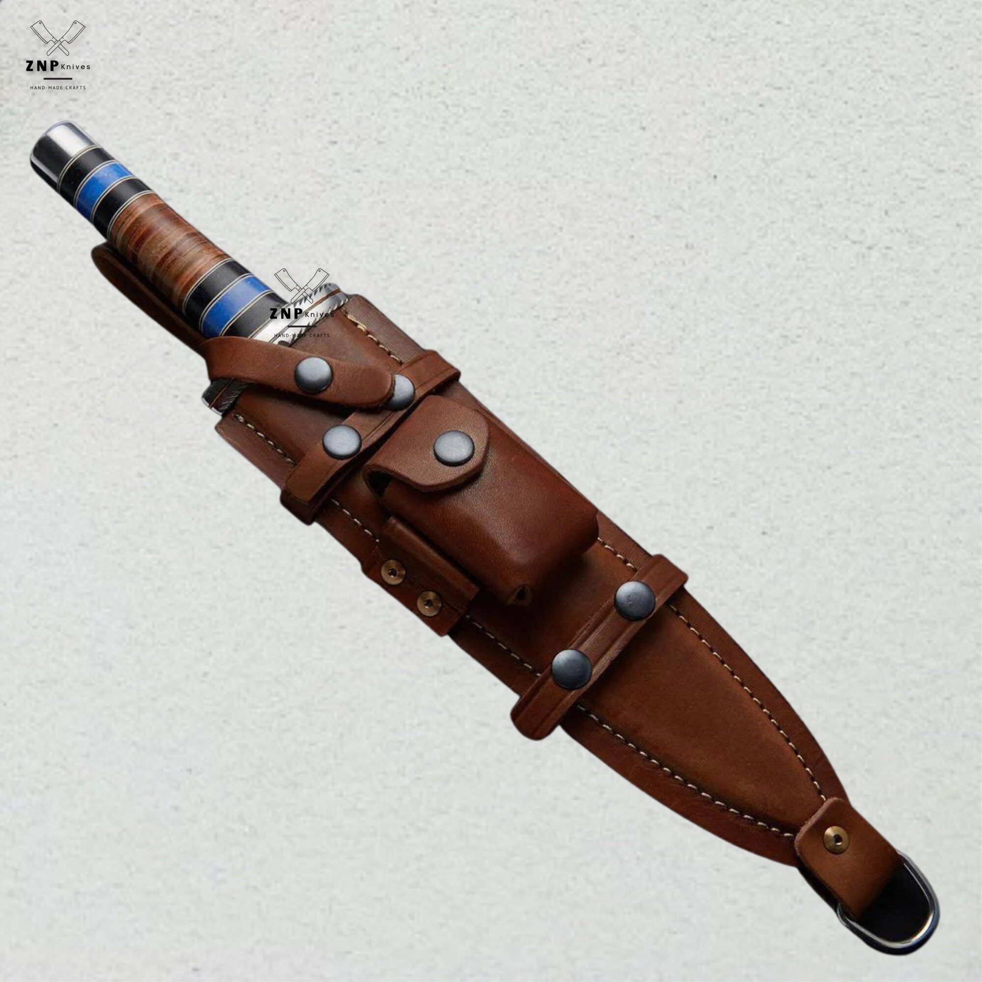 D2 Steel Dagger With Beautiful Wood Handle Included Leather Sheath ...