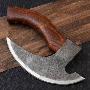 Pizza Axe, Pizza Slicer Hand Forged Viking Pizza Cutter, Meat and ...