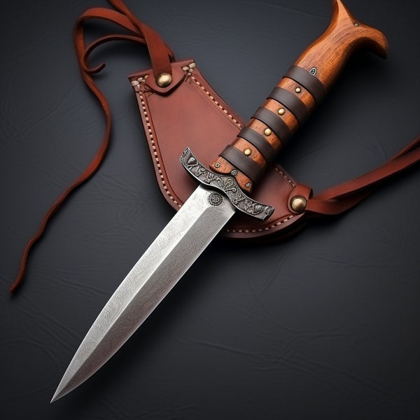 Damascus Dagger - Etsy