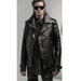 BLACK ALLIGATOR CROCODILE Leather Men Jacket Motorcycle Leather Jacket Gift for Him halloween ...