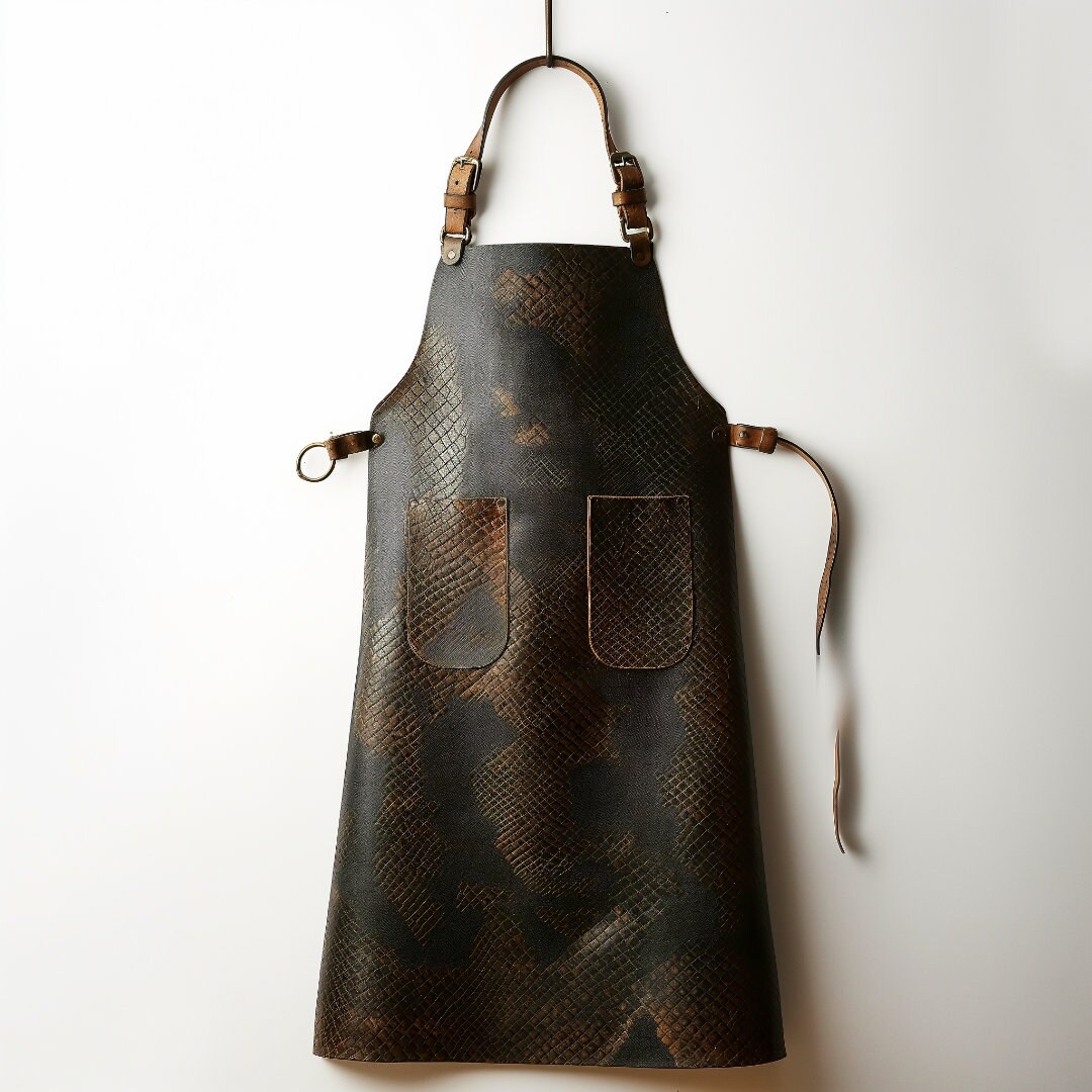 Python Leather Apron Butcher Apron BBQ Apron cooking Apron , Gifts for ...