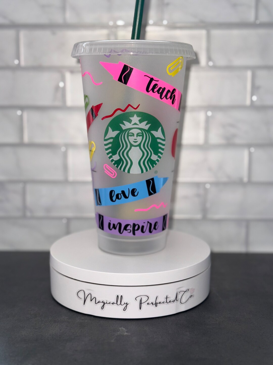 Teacher Cold Cup, Authentic, Teacher Appreciation Gift, Teach Love ...
