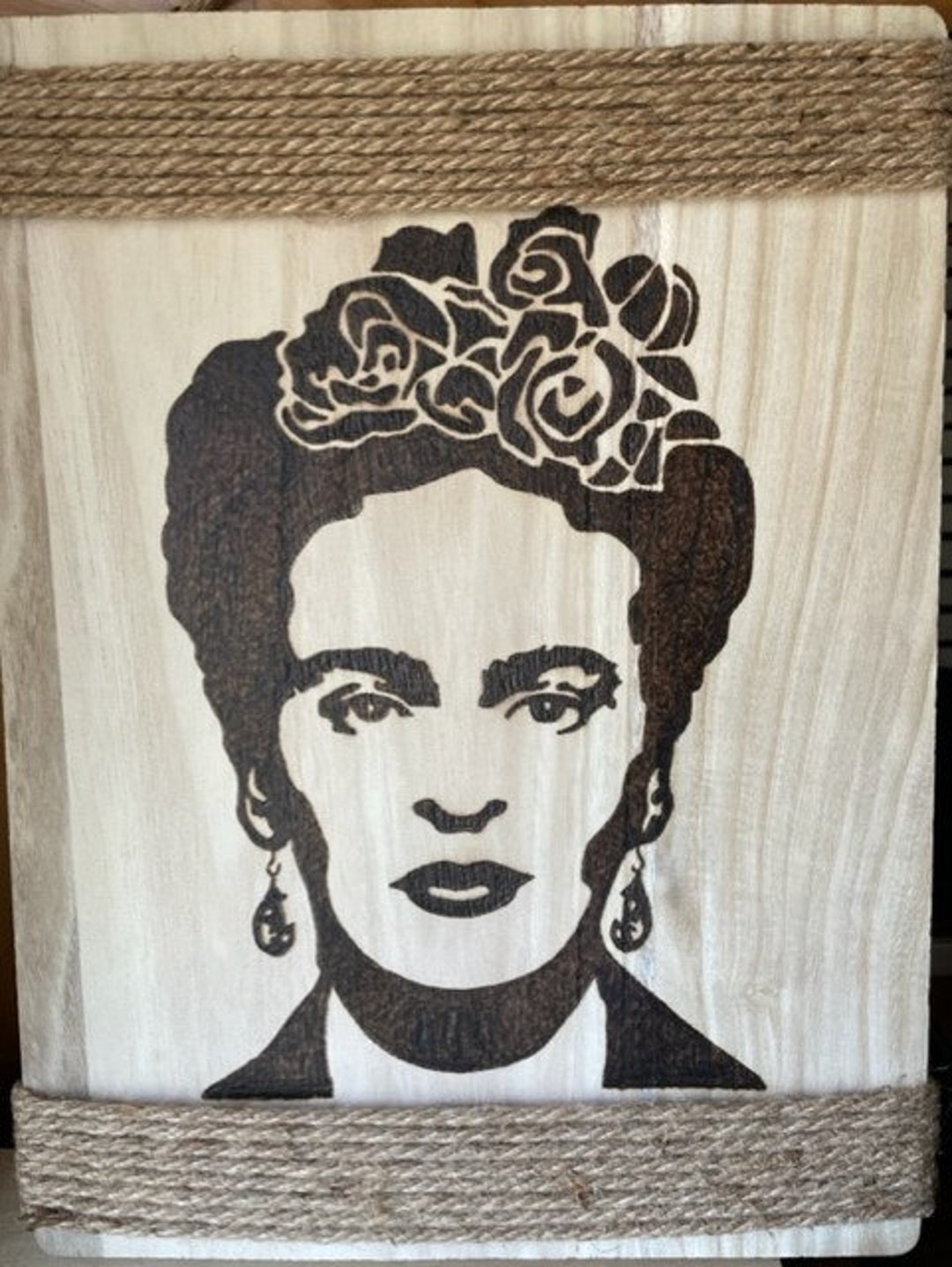 Frida Wood Burning Art - Etsy