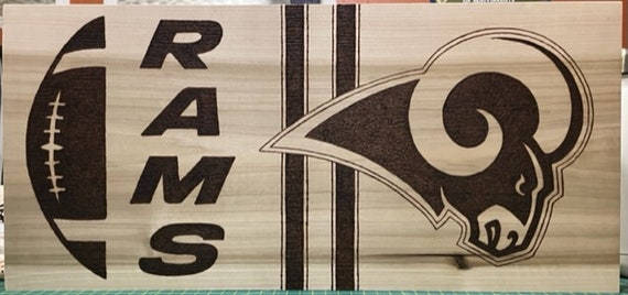 LA RAMS Wood Burning Art - Etsy