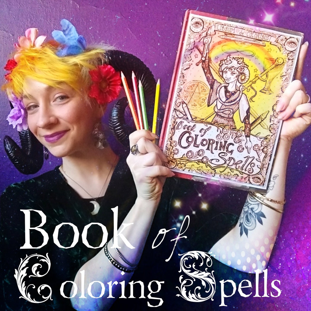 Book of Coloring Spells Printable Digital Download - Etsy