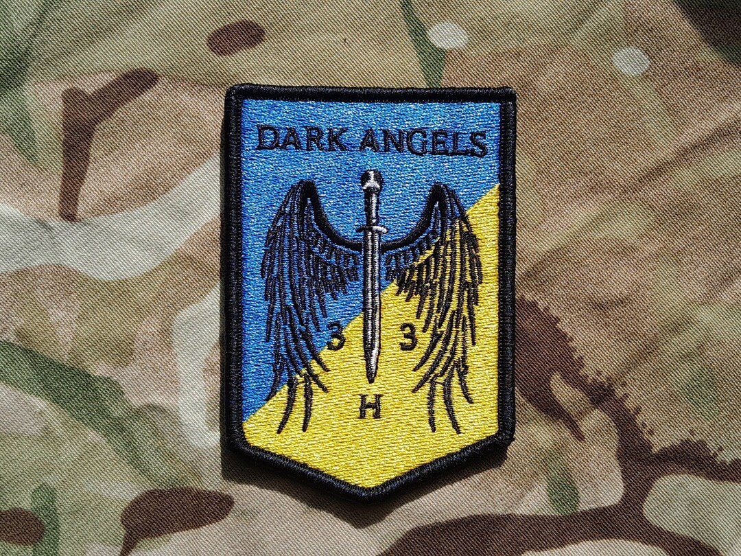 Ukrainian Dark Angels Patch - British Foreign Volunteer Unit Ukraine ...
