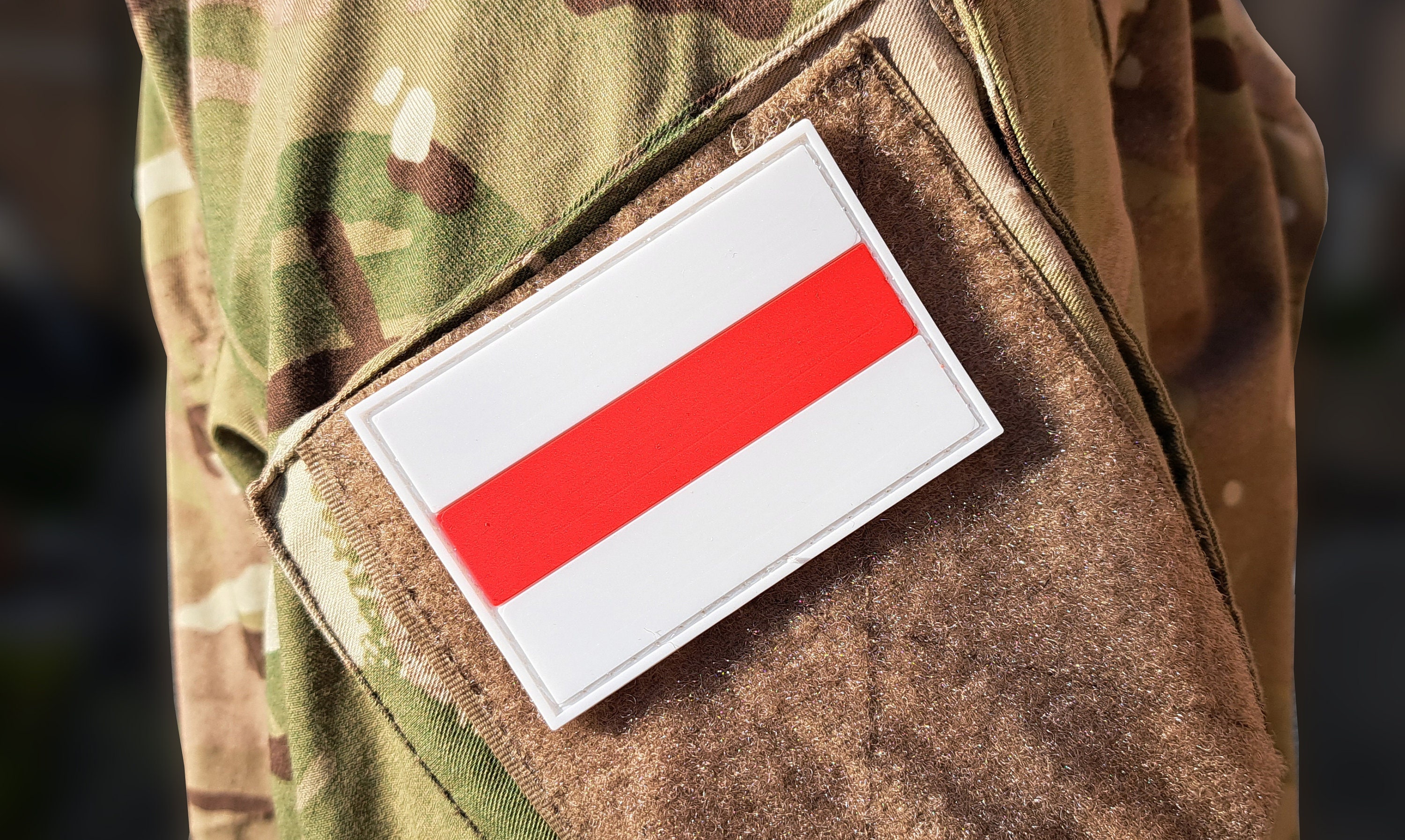 Belarus White Red Flag PVC Patch Belarusian Opposition Peace - Etsy Canada